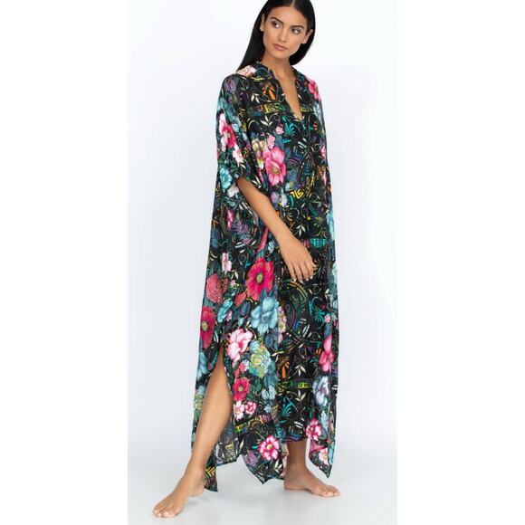 Johnny Was | Dresses | Johnny Was Floral Peace Dramatic Bohemian Kaftan ...